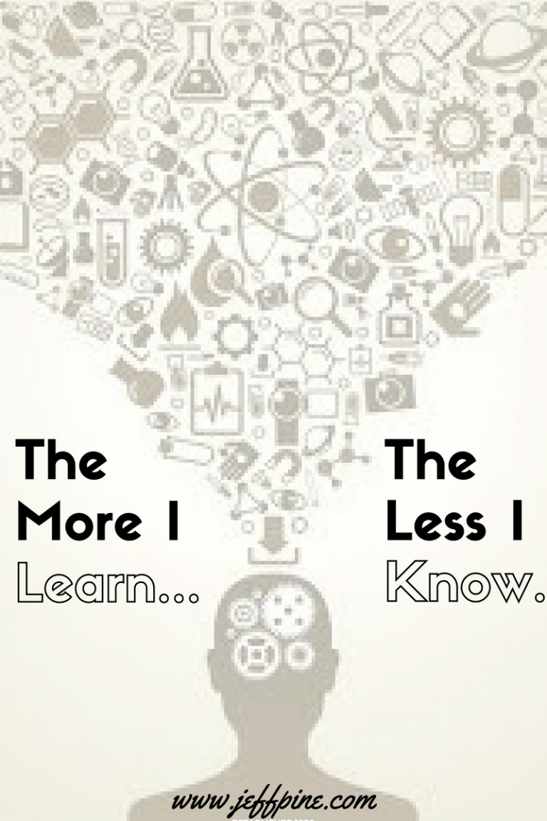 The more I learn the less I know… – The Future of Humanity Starts with ...